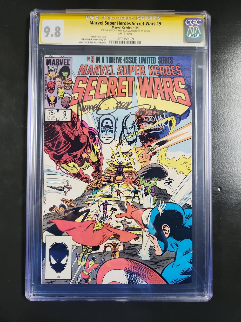 Marvel Super Heroes Secret Wars #9 - CGC 9.8 Comic Book - Walmart.com