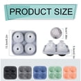 Green Golf Shape Silicone Ice Ball Mold – 4-Pack Slow-Melting Ice ...