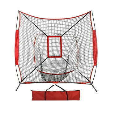 Naipo 7X7ft Baseball Net with Adjustable Baseball Tee ,Portable ...