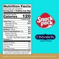 Snack Pack Individual Cinnamon Desserts Pudding Cups 3.25 oz 6 Count ...