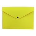A4 PU Leather Document Folder with Snap Closure File Holder for Letter ...