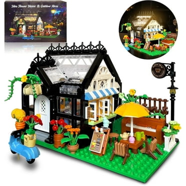 Flower House Miniature Building Set for Kids with LED Light, 597pcs ...