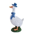 Ckraxd Adorable Duck Resin Figurines, Duck Ornaments for Home Decor ...