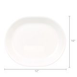 "Corelle Winter Frost White 12.25"" Classic Serving Platter" - Walmart.com