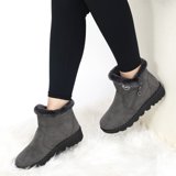 Ecetana Women Snow Boots Winter Shoes Faux Fur Lined Warm Comfortable ...