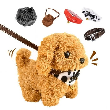 Kid Labsters Beige Moving Puppy Toy - Barking, Walking with Remote ...