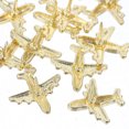 BESTYASH 12Pcs Golden Metal Plane Shape Pushpins for Home Cork Board ...