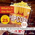 Avant Grub 32 oz. Disposable Stackable Paper Popcorn Buckets 25 Pk ...