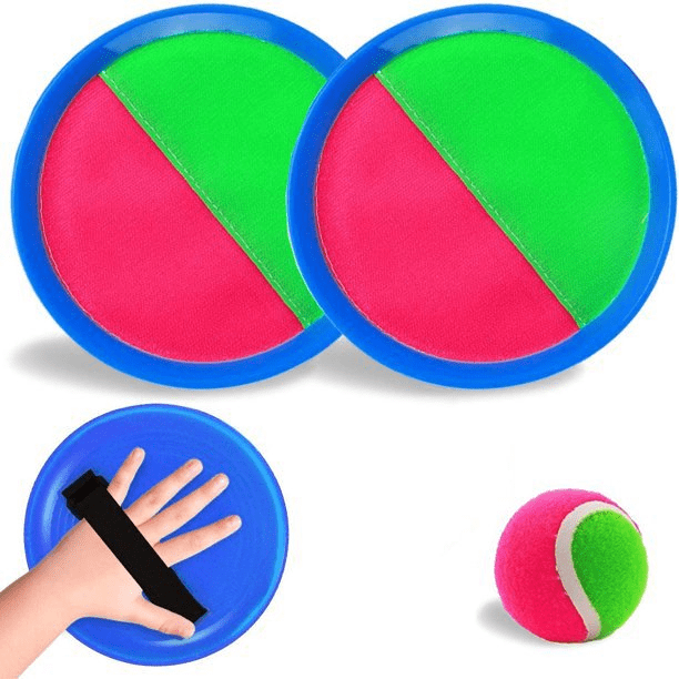 Tutuviw Toss and Catch Ball Set - Paddle Ball and Catch Game for Kids ...
