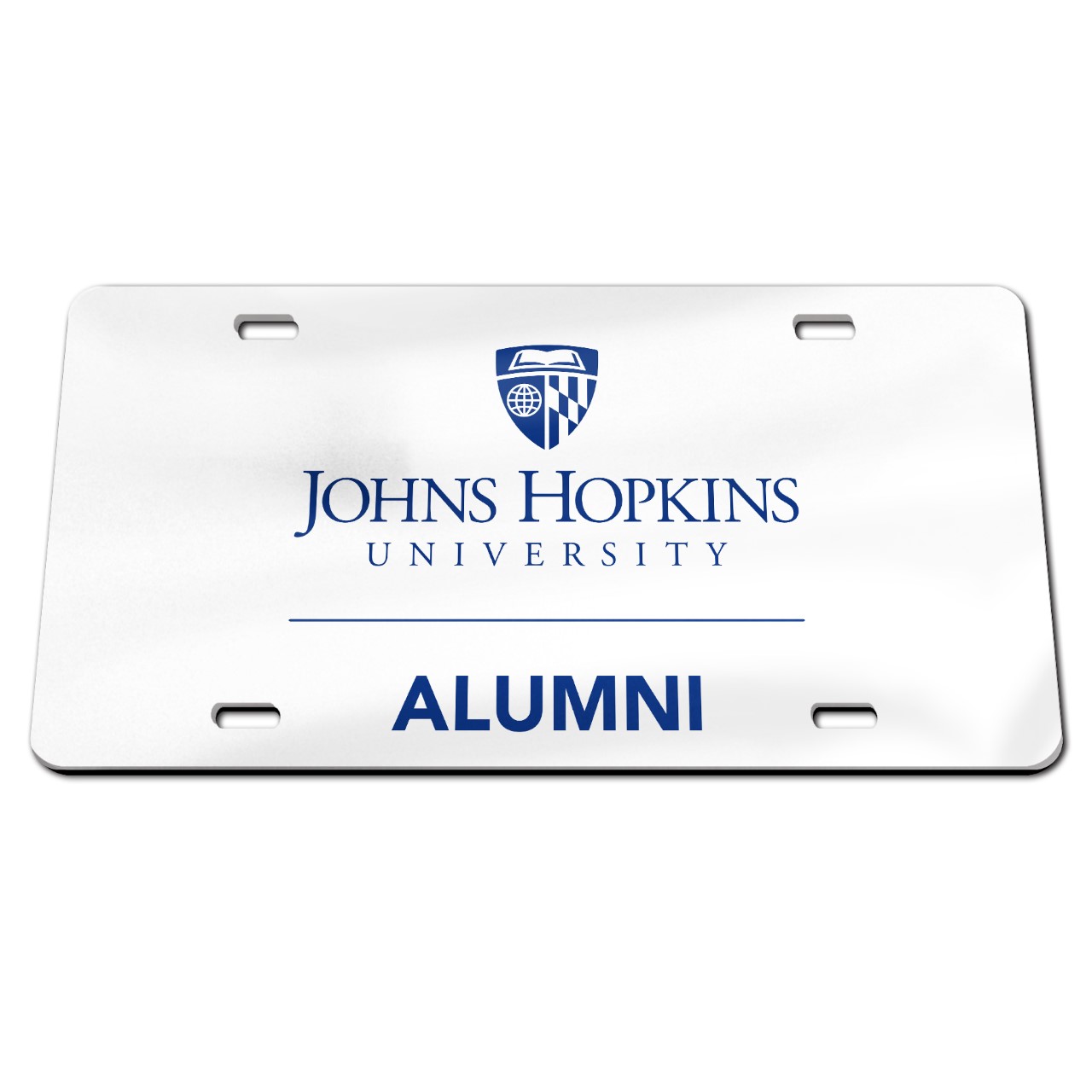 Johns Hopkins University Alumni Glossy Print License Plate - Walmart.com