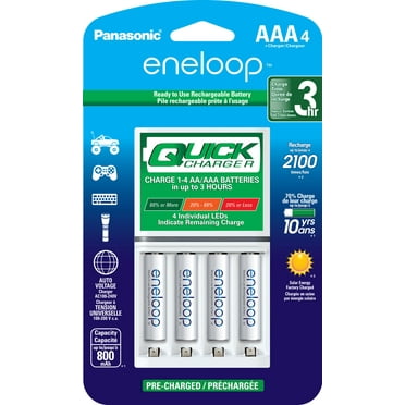 Duracell Rechargeable Value Charger with 6AA and 2 AAA NiMH Batteries ...