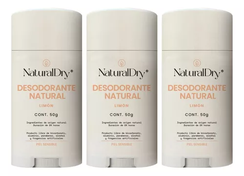 Desodorante Naturaldry Piel Sensible 3 Barras de 50g Vegano | Bodega ...