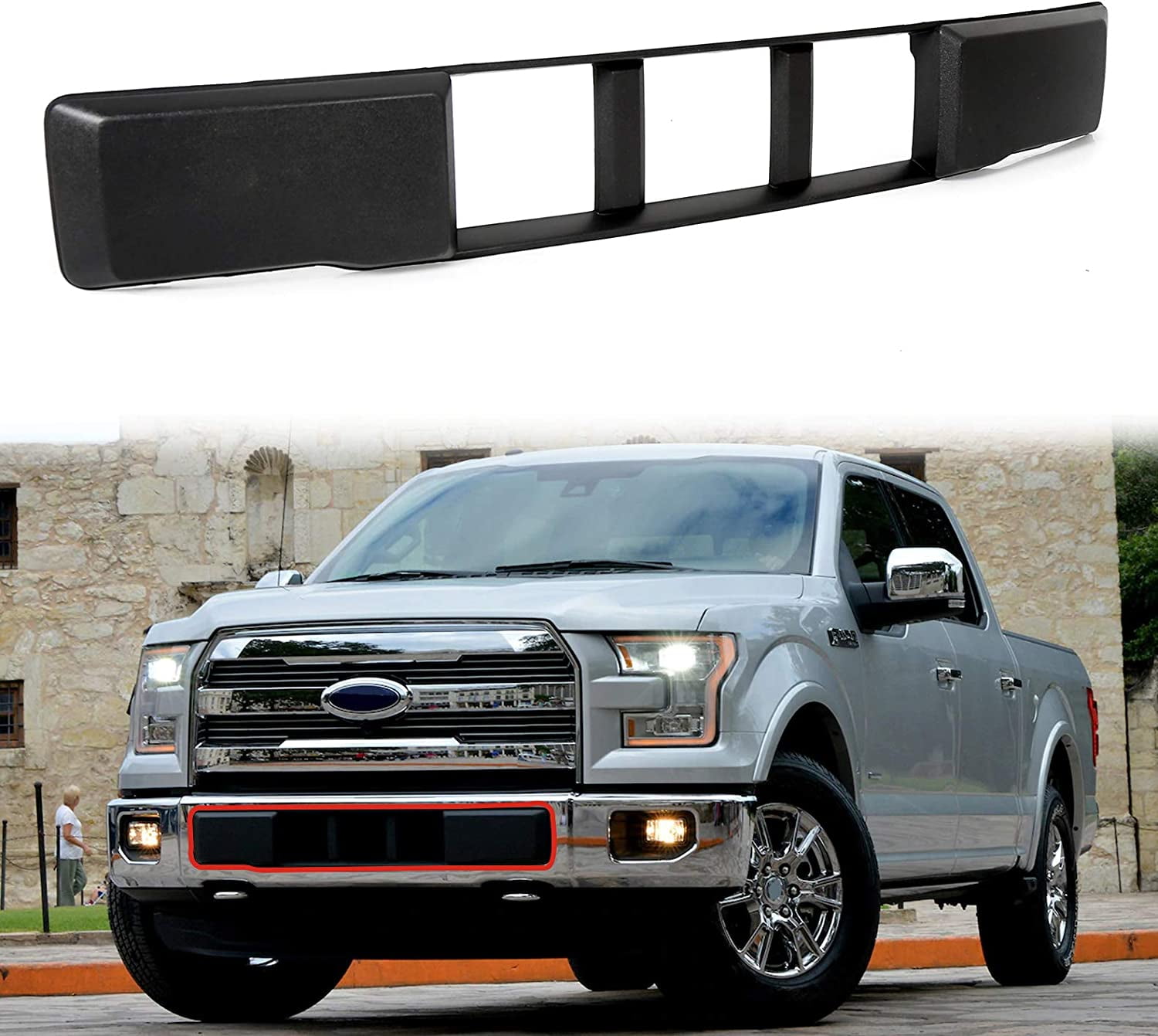 Kojem Front Bumper Lower Grille Trim Panel for 2015 2016 2017 Ford F ...