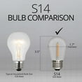 S14 Vintage Edison LED Patio Light Bulbs, Shatterproof Outdoor 0.7W ...