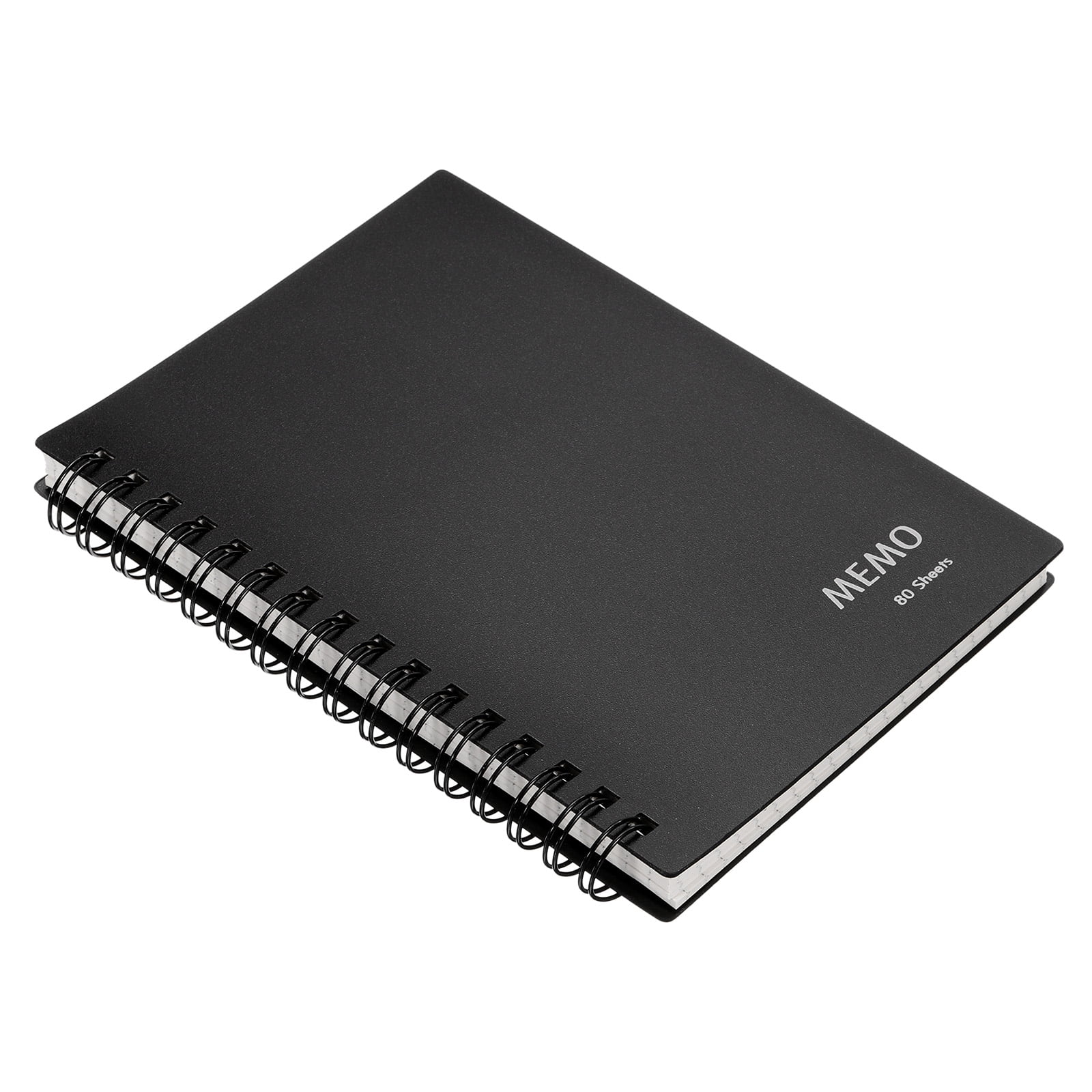 Uxcell A6 Spiral Graph Notebook 80 Sheets Grid Paper Hardcover Memo Pad ...
