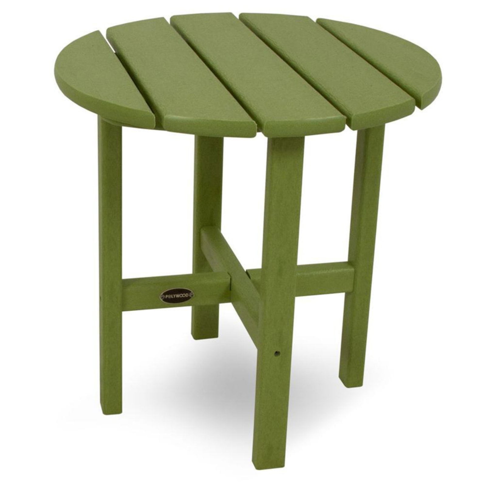 POLYWOOD® Vineyard Recycled Plastic 18 in. Round Side Table - Walmart.com