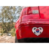 South Korea Flag Heart Sticker Decal / Republic of Korea / Seoul ...