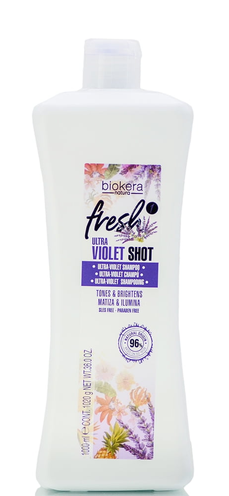 Salerm Biokera Natura Fresh Ultra Violet Shot Shampoo - 36 oz - Walmart.com