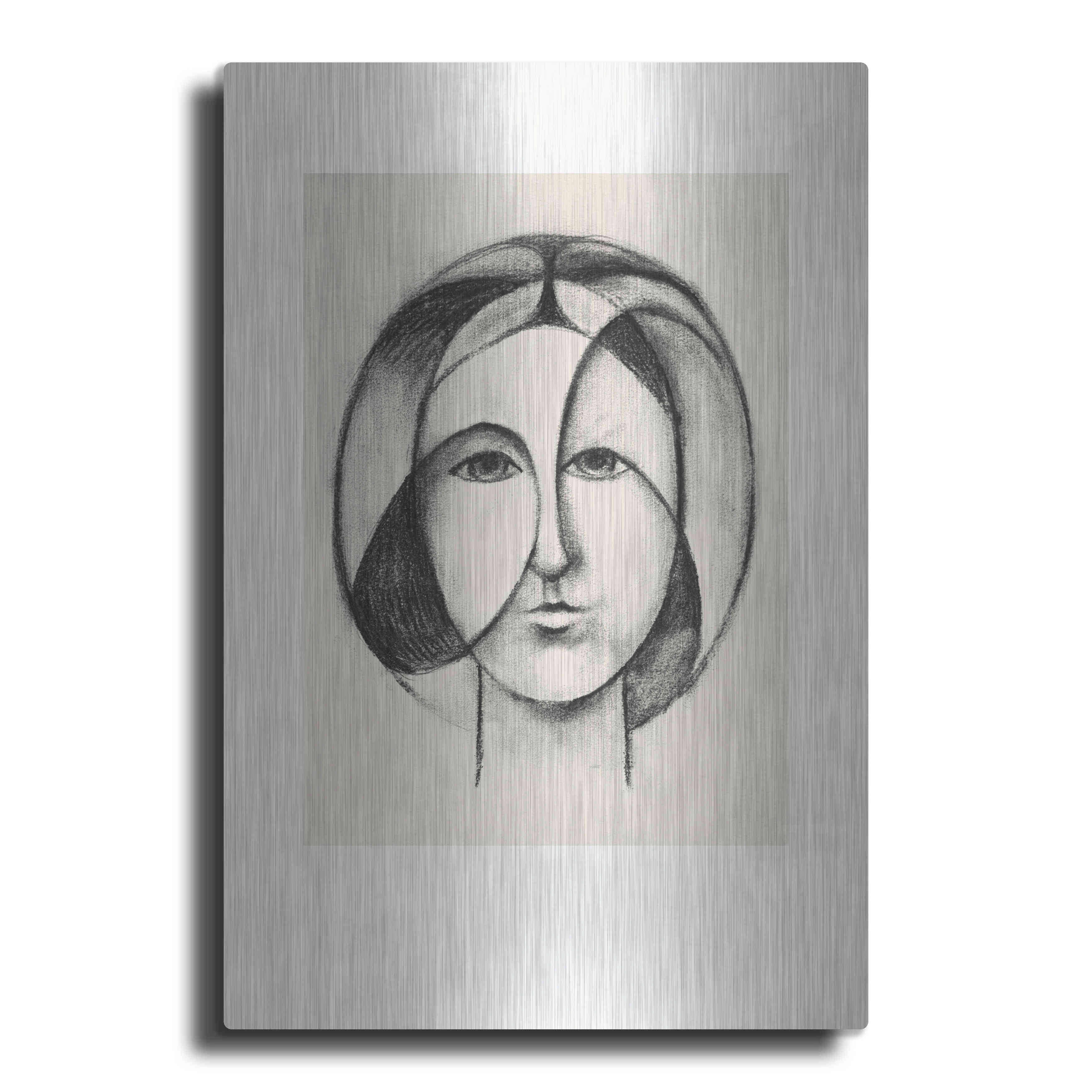 Luxe Metal Art 'Lady Lay' by Design Fabrikken, Metal Wall Art, 16"x24 ...