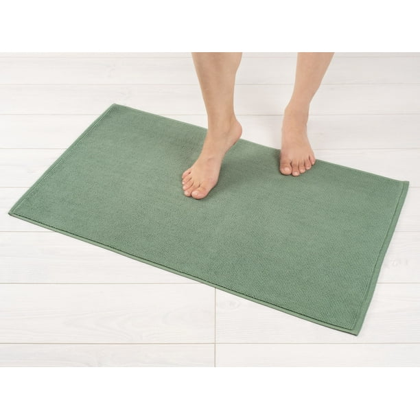 American Soft Linen, Non Slip Bath Rug, 100% Cotton 17x24 inches, Soft ...