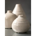 Sullivans Set of 3 Small Round Vases 5"H, 5"H, & 3"H Off-White ...