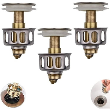 Universal Wash Basin Bounce Drain Filter Pop Up Bathroom Toilet Sink ...