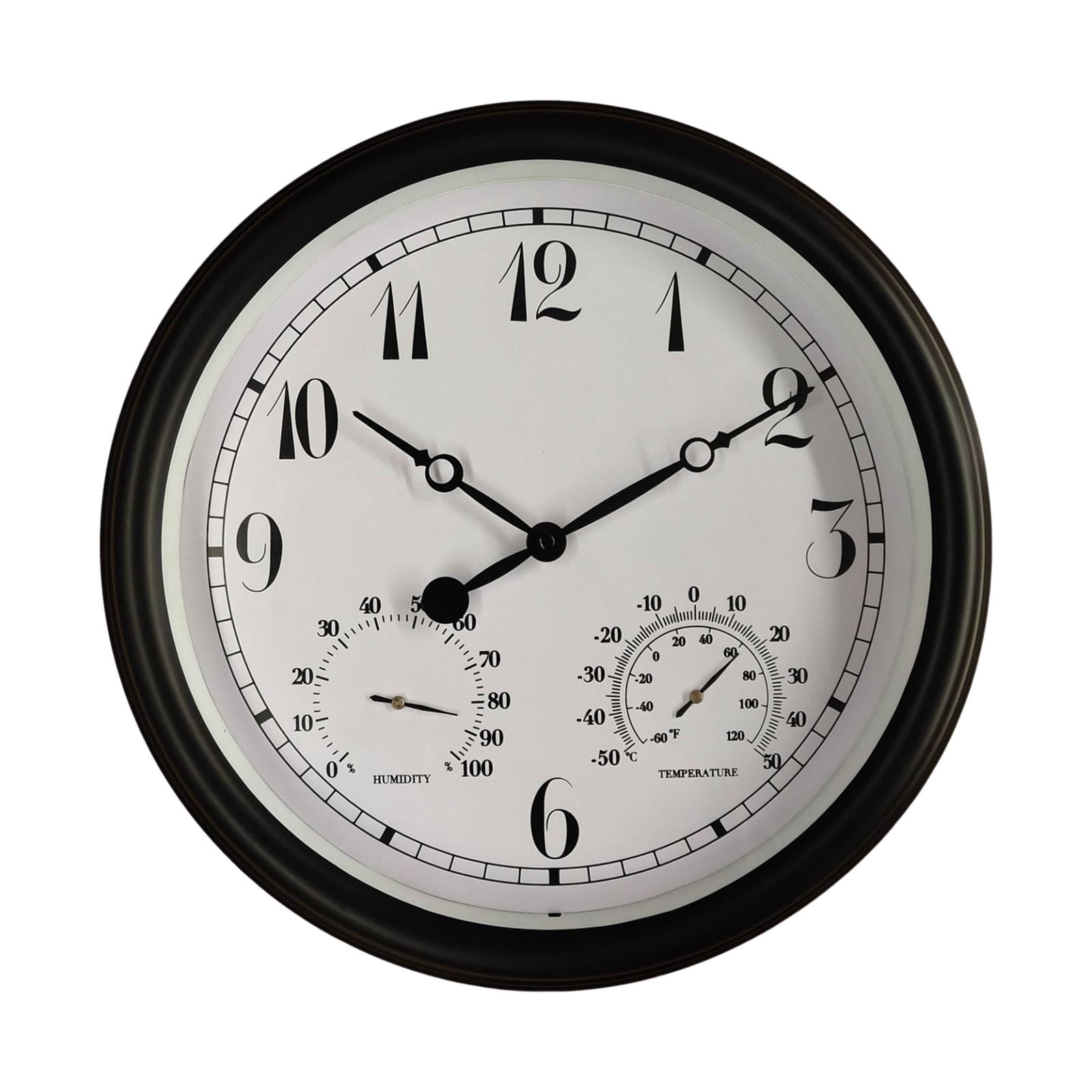 Click here for Siruishop Outdoor Wall Clock Thermometer Hygromete... prices