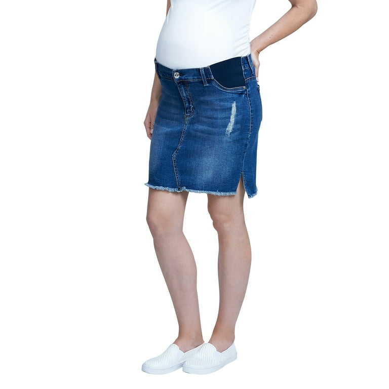 Denim Maternity Skirt