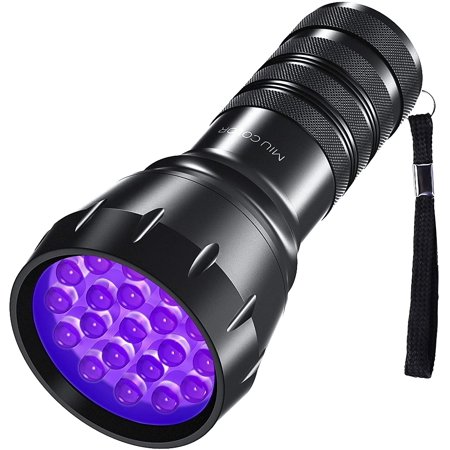 Black Light UV Flashlight, 21 LEDs 395nm UV Blacklight, Dogs Urine ...