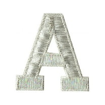 Gold 'A' Alphabet Letter, 2" Block Style, Iron On Cloth Patches ...