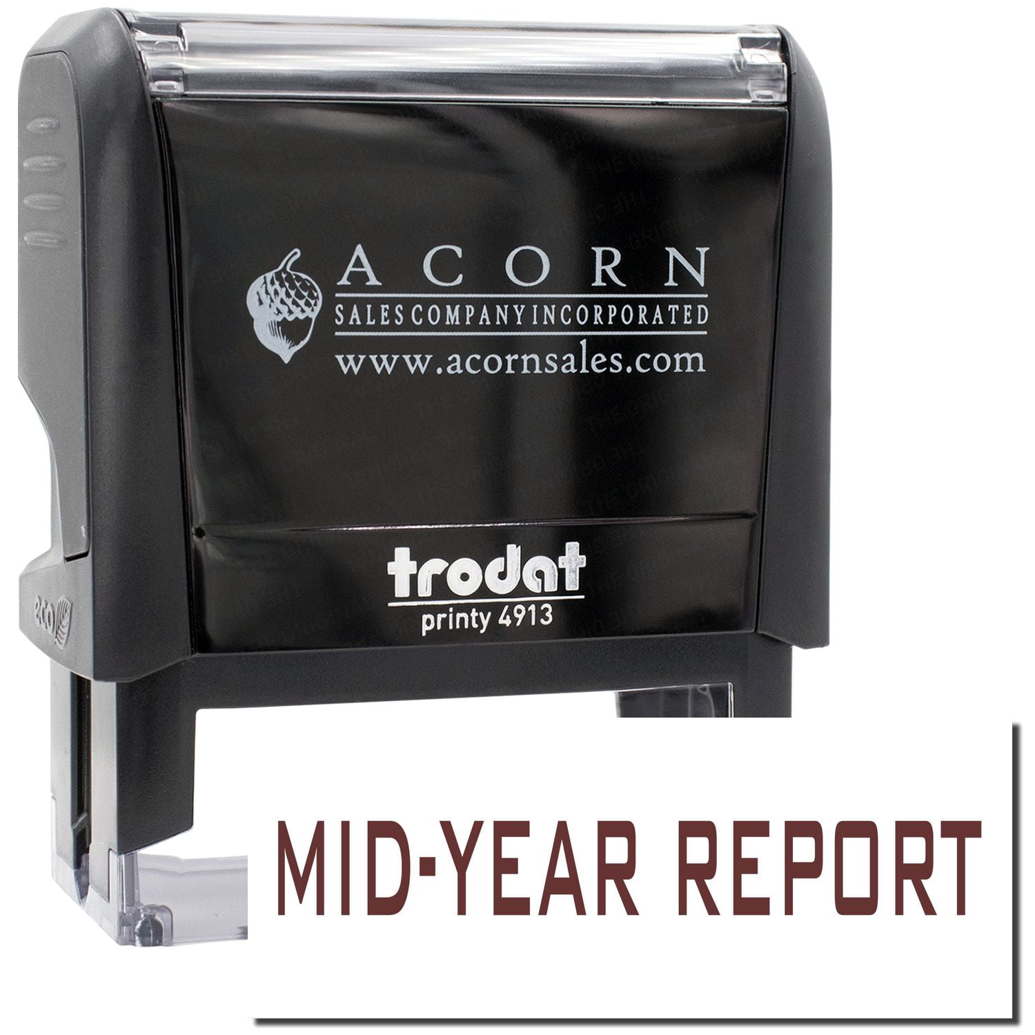 Large Self-Inking Mid Year Report Stamp, Trodat Printy 4913, Press and ...