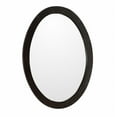 Bellaterra Home Oval framed mirror-manufactured wood-sable walnut ...