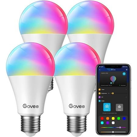 Merek Smart Light Bulbs, Dimmable RGBWW LED Color Changing Bulbs, Work ...