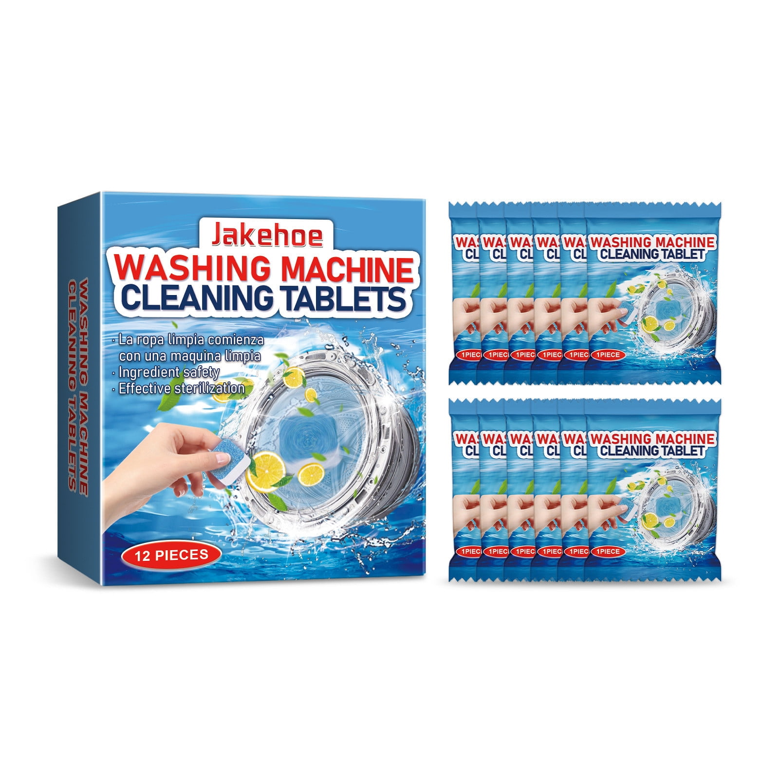 Washing Machine Cleaner and Descaler, Stain Remover, Effervescent ...
