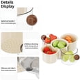 Zeiyignr Snack Spinner, Rotating Divided Serving Tray with Drainage for ...