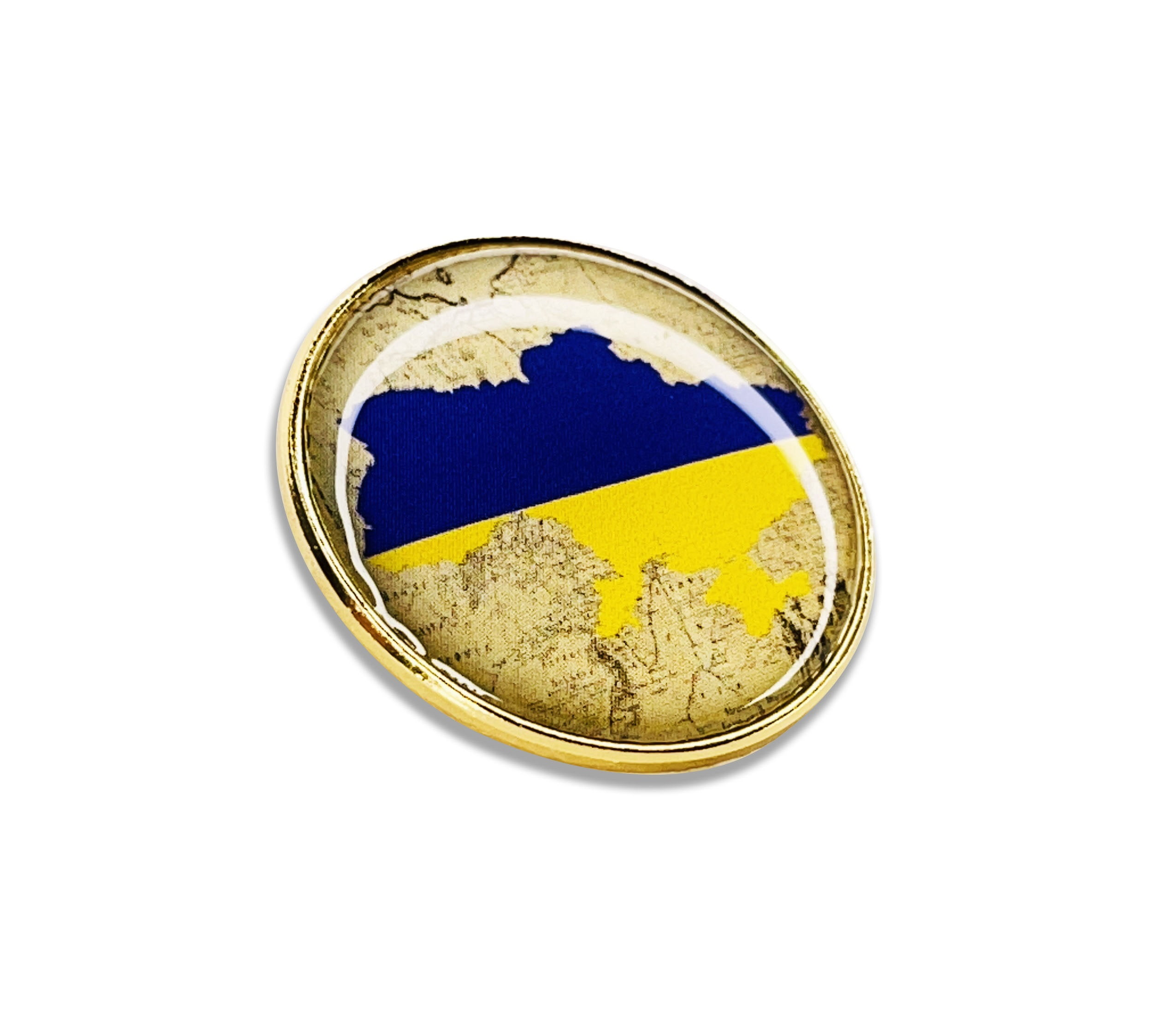 Buy 2-Pack, UKRAINE FLAG MAP PINS, Super Shiny Bright Ukrainian Flag ...