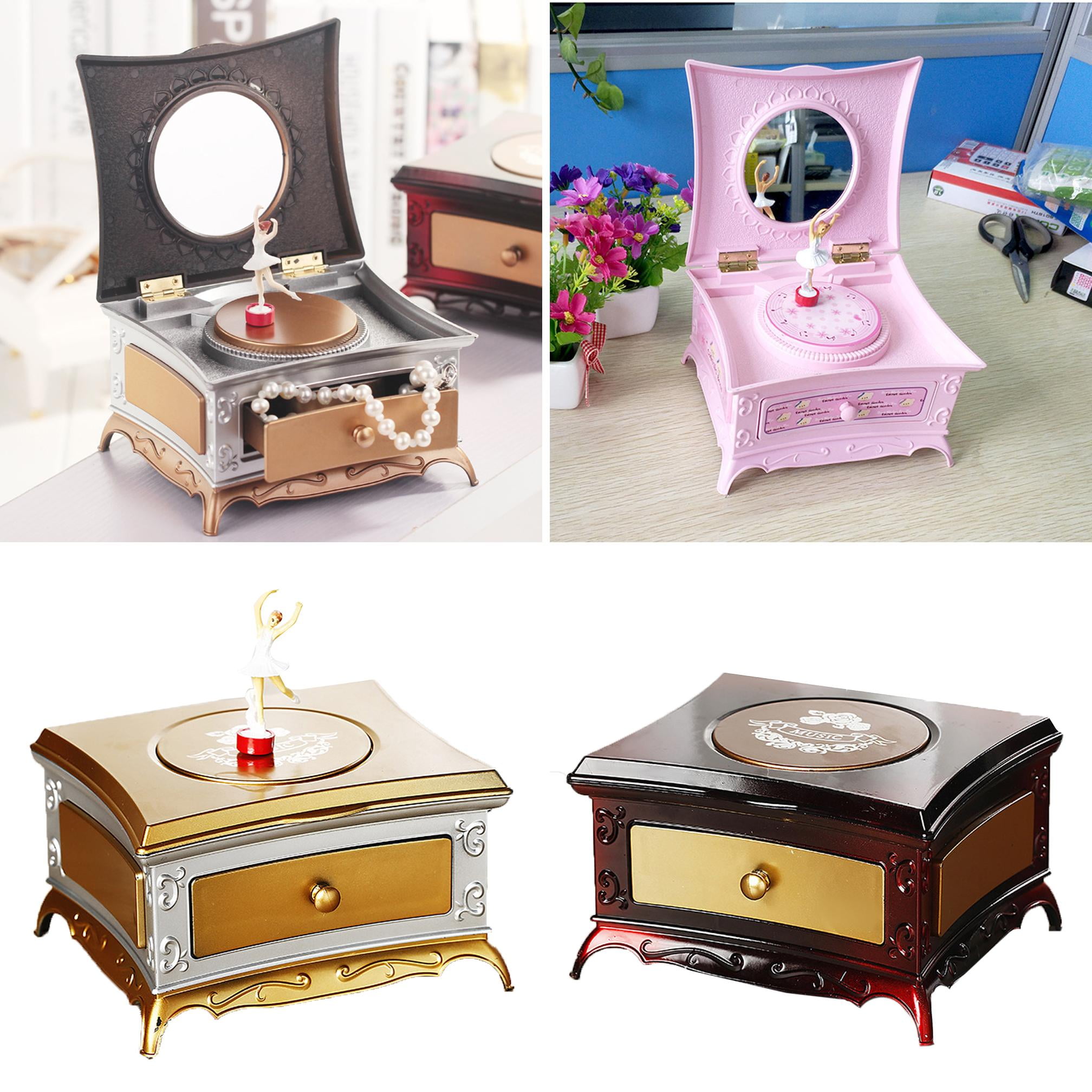 Limei Kids Musical Jewelry Box for Girls with Drawer and Jewelry Set ...