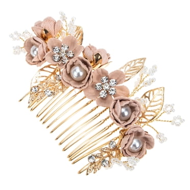 SWEETV Handmade Rhinestone Wedding Hair Comb Bridal Hair Accessories 1 ...