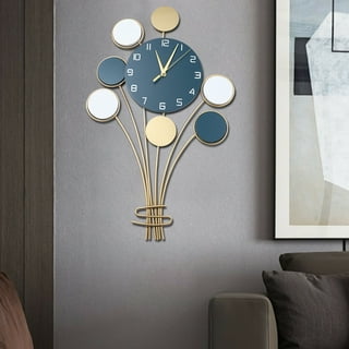 Large Acrylic Decorative Wall Clocks, Non-Ticking Silent Quartz Clocks ...