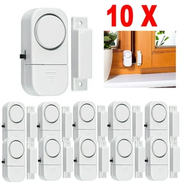 Window Alarm, 10-Pack Mini Window Door Entry Alarm Burglar Security ...