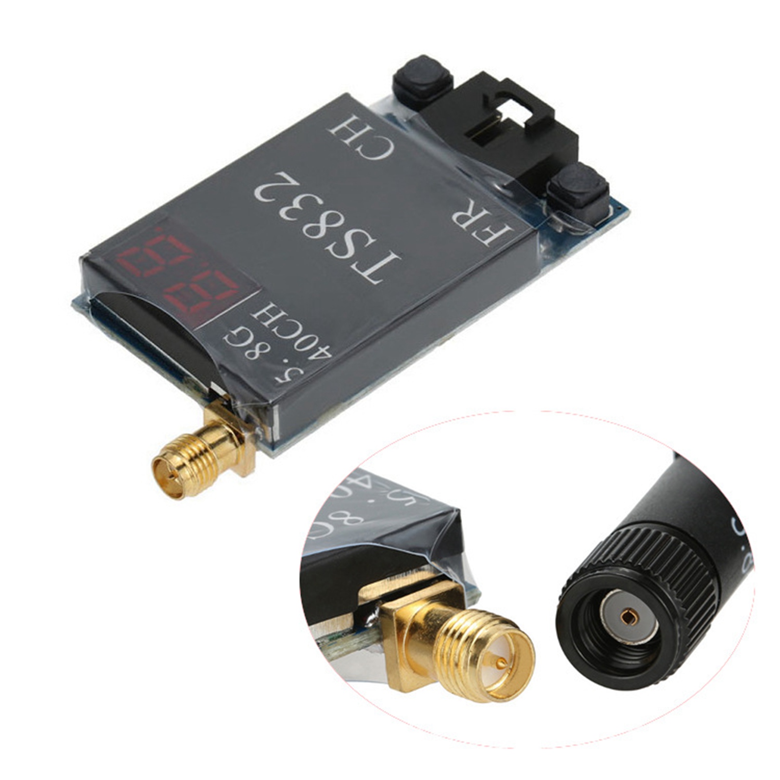 Buy YeekTok 5.8g Uvc Receiver + 25mw/100mw 5.8g 48ch Vtx 600tvl Fpv Camera Transmitter Video ...