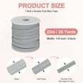Double Fold Bias Tape , 1/4 Inch x 25 Yard Piping Trim Fabric Binding Tape for Sewing, Apply to ...