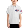 4th of July Kids Black Polo Shirt, We the People Cotton 3-Button Short ...