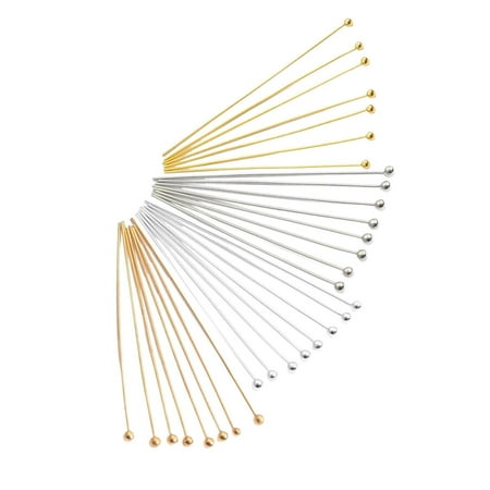 200x Metal Ball Head Pins Round Ball Point for Gold DIY Jewelry Making ...