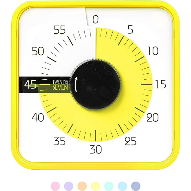 shiyou-Countdown Timer 7.5 inch; 60 Minute 1 Hour Visual Timer \u2013 ...