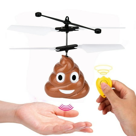 Hand Flying Poop RC Aircraft Mini Induction Suspension Remote Control ...
