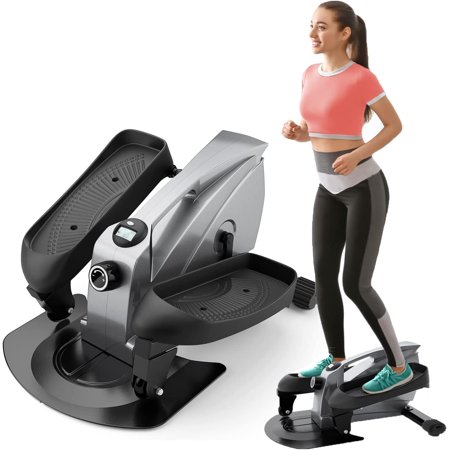 PERLECARE Under Desk Elliptical Portable Elliptical Machine, Desk Bike ...