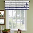 2 Pack Valances for Windows, Anchor Gray Window Valances for Living ...