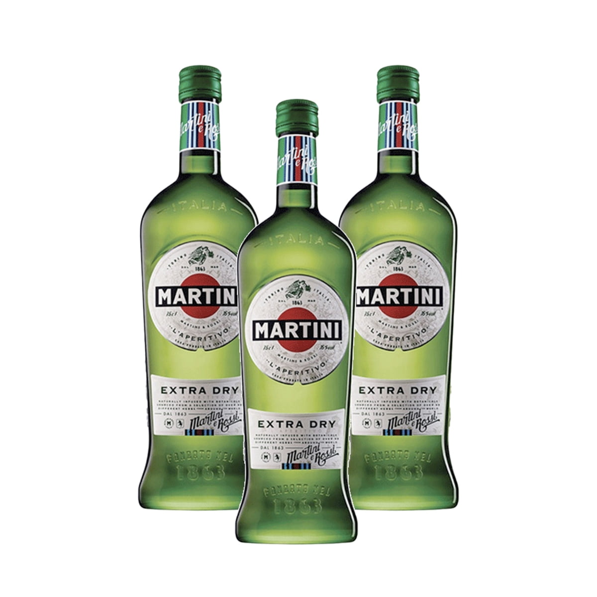 Pack De 3 Licor Vermouth Martini E Rossi Extra Dry 750Ml | Bodega ...