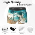 Ocean Wave Crash Mens Underwear Boxer Briefs, Comfort Breathable Boxers ...